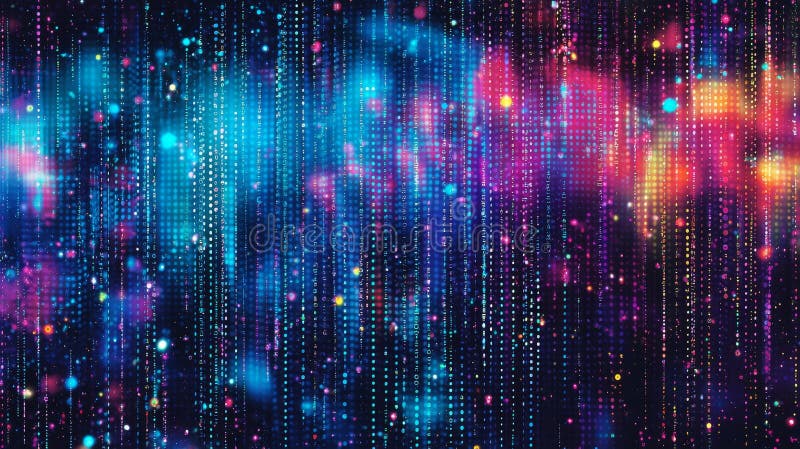 Abstract Tech Background with an Upward-Moving Arrow and Data Points ...