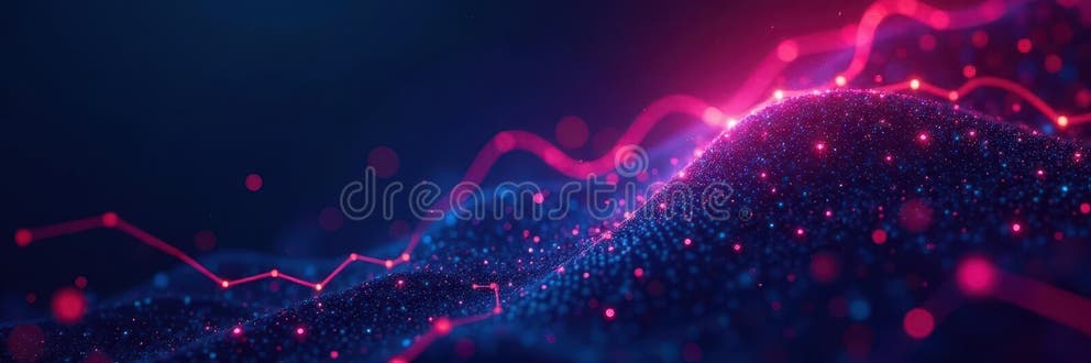 Abstract Tech Background with Wireframe Overlay, Development ...
