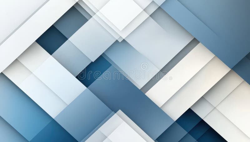 Abstract Tech Banner Featuring Glossy Grey and Blue Square Patterns ...