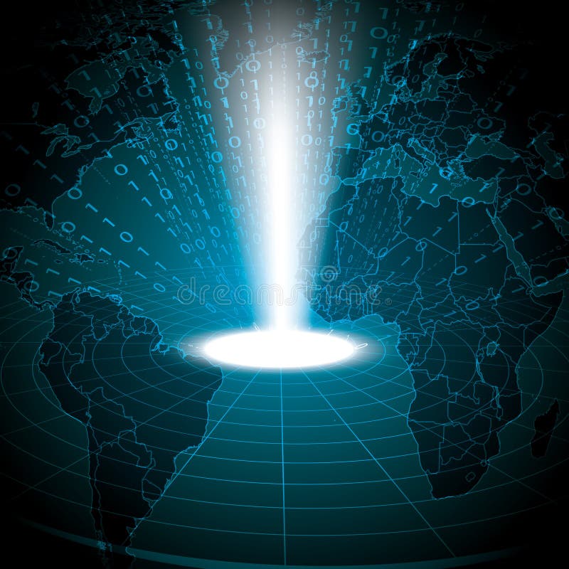 Blue global Set with a map stock vector. Illustration of planet - 3814211