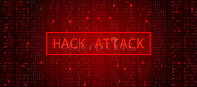 Abstract Tech Binary Code Dark Red. Hacker Attack Stock Vector - Illustration of cryptolocker ...