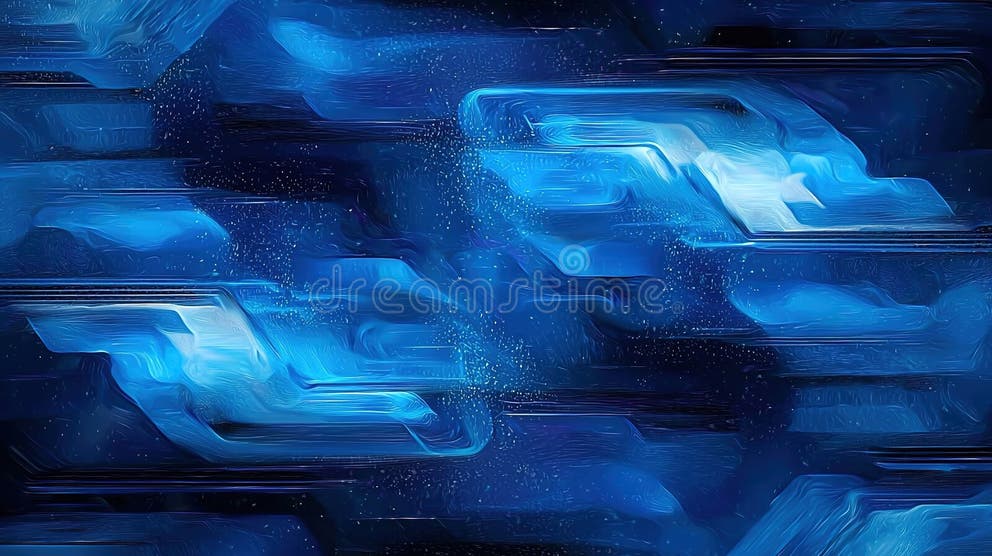 Abstract Tech Blue Background. Ai Generative Stock Photo - Image of ...