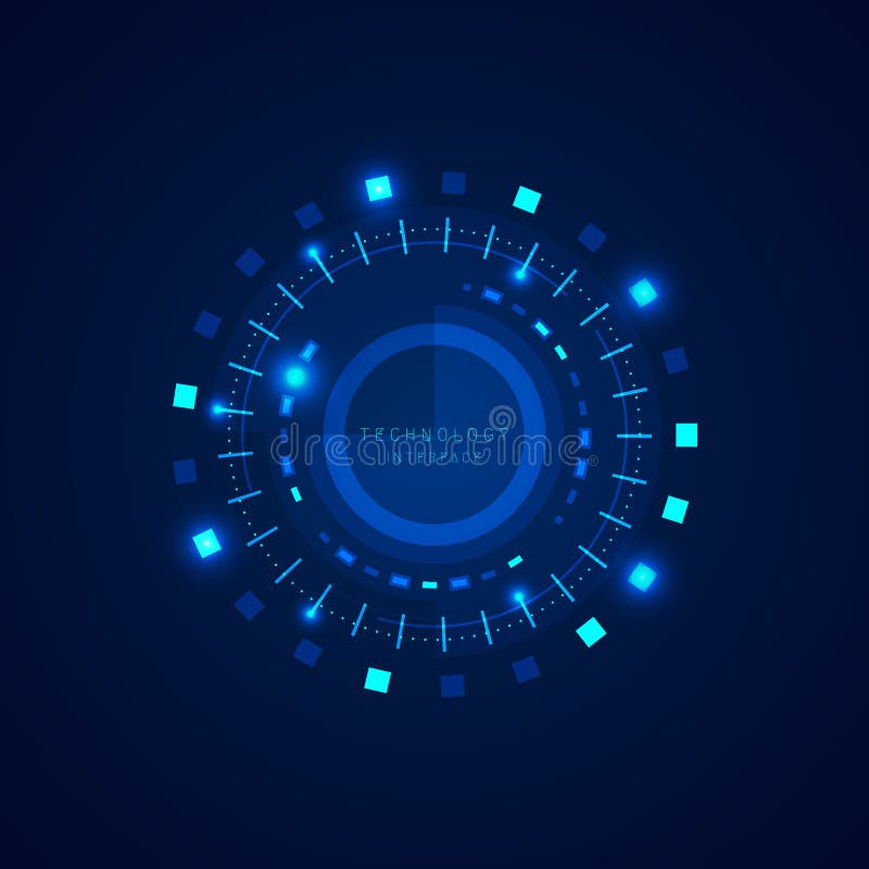 Abstract Tech Blue of Power Interface Modern Design Template ...