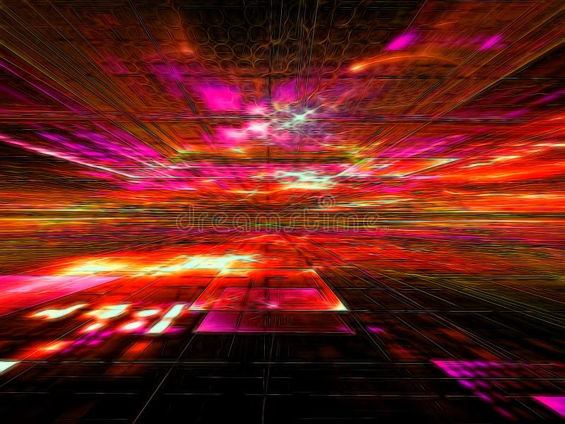 Abstract Tech Bright Background - Digitally Generated Image Stock ...