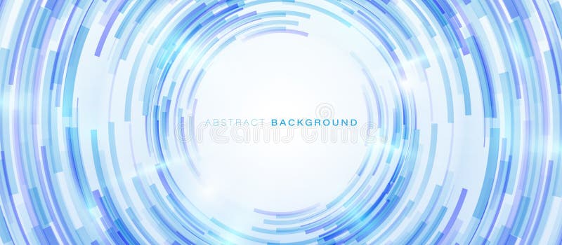 Abstract Tech Circle Background. Big Data System. Futuristic Technology ...