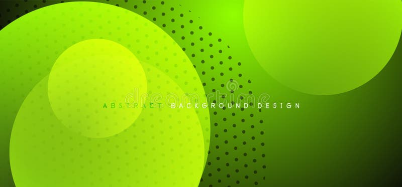 Abstract Tech Circles Vector Background, Technology Digital Bubbles ...