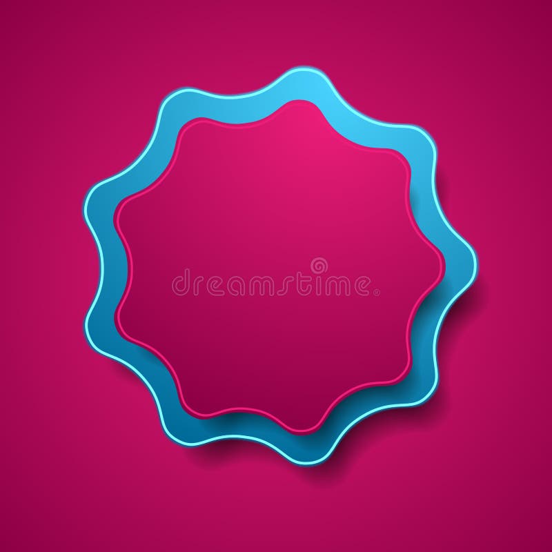 Abstract Tech Corporate Web Sticker Label Blue Purple Design Stock ...