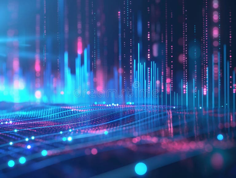 Abstract Tech Data Visualization Stock Photo - Image of visual ...