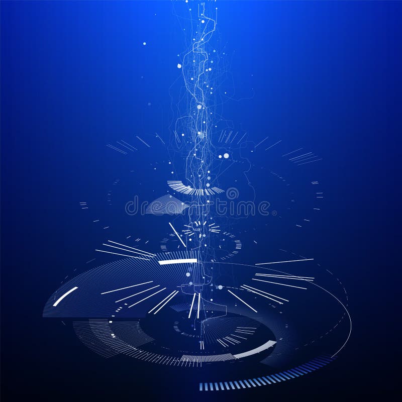 Abstract Tech Design Background. Stock Vector - Illustration of ...