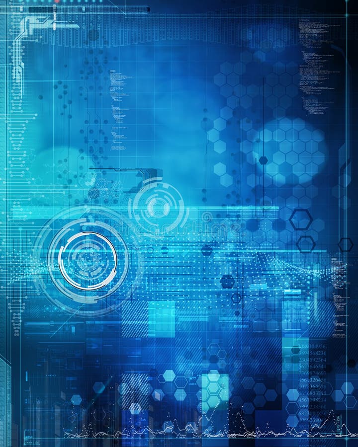 Abstract tech design stock illustration. Illustration of banner - 18702941