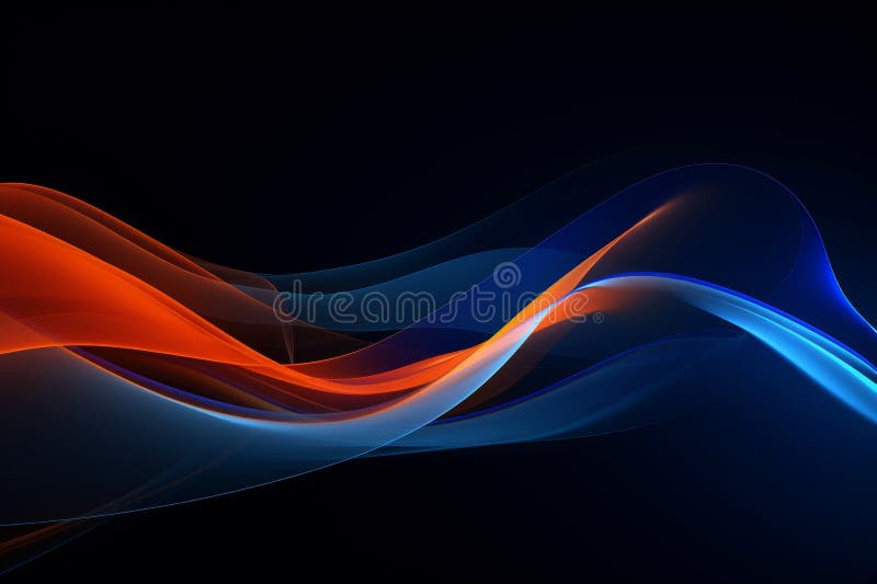 Abstract Tech Design with Flowing Lines Stock Illustration ...