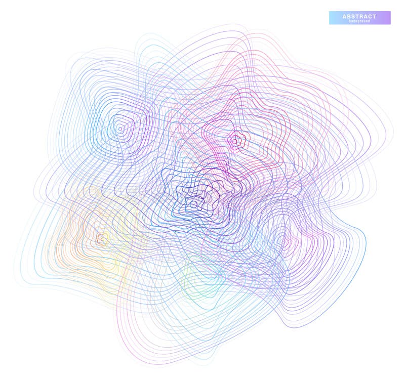 Abstract Tech Digital Future Shapes Vector Background Isolated on White ...