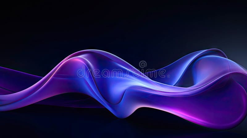 Abstract Tech Energy Flow Dark Blue and Purple Stock Image - Image of ...