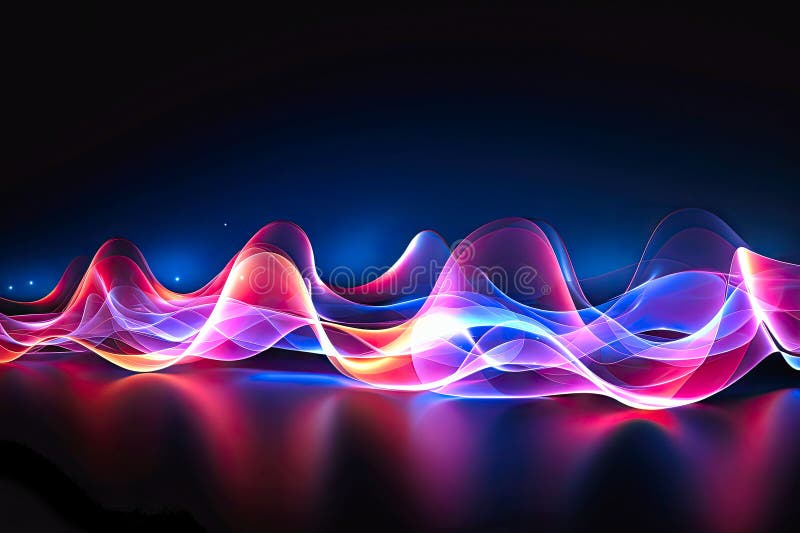 Abstract Tech Energy Flow Dark Blue and Purple Stock Photo - Image of ...