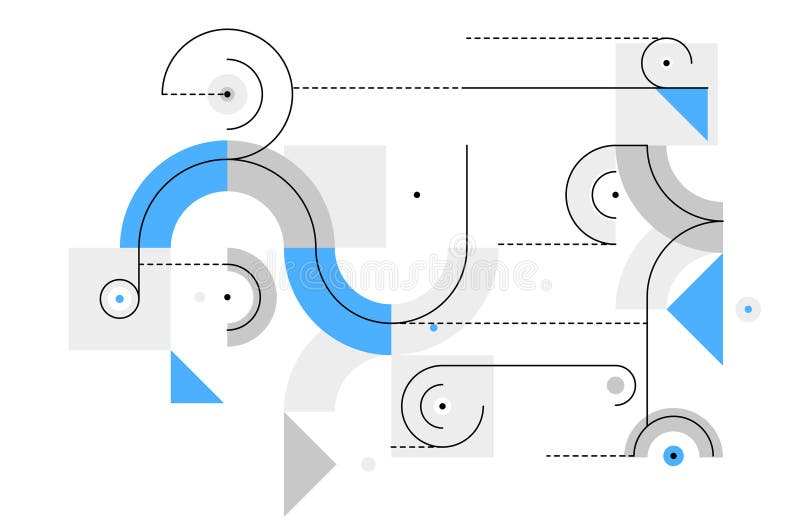 Abstract Tech Engineering Draft Vector Background, Mechanical Blueprint ...