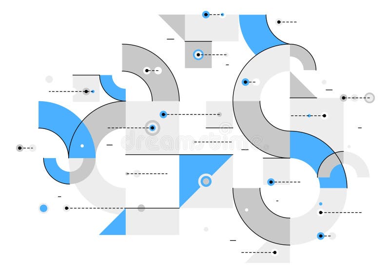 Abstract Tech Engineering Draft Vector Background, Mechanical Blueprint ...