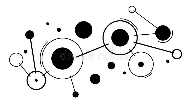 Connected Circles with Season Pictograms Placed Around the Plane Stock ...