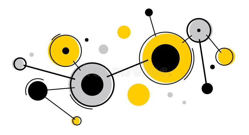 Connected Circles with Season Pictograms Placed Around the Plane Stock ...