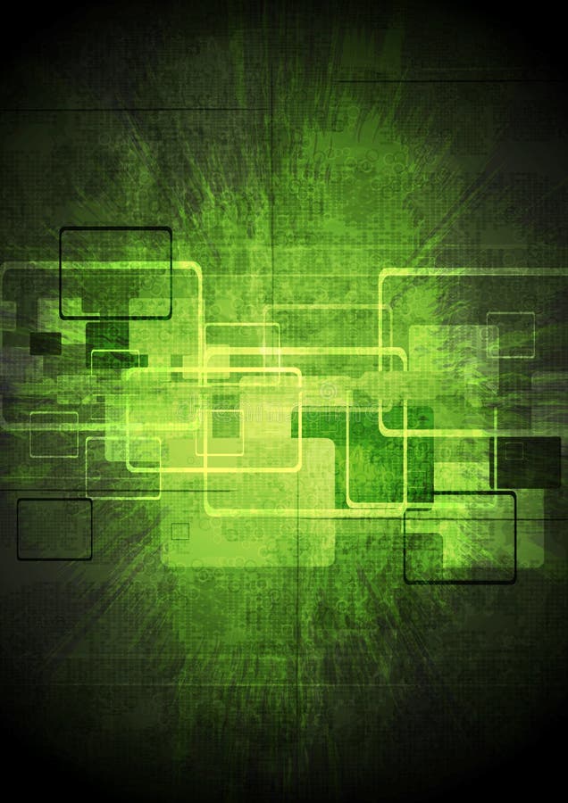 Hi-tech Green Abstract Background Stock Vector - Illustration of ...