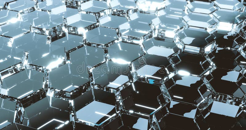 Abstract Tech Honeycomb Background. Stock Photo - Image of plastic ...