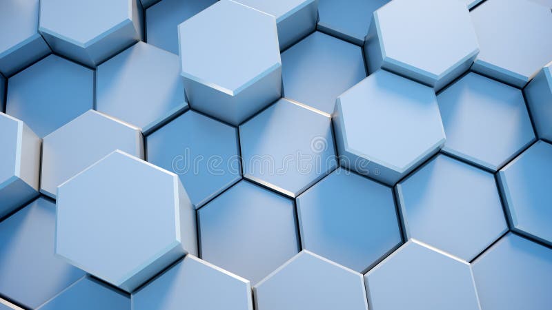 Abstract Tech Honeycomb Background. Stock Illustration - Illustration ...