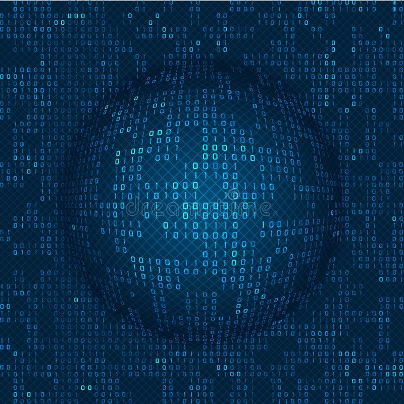 Abstract Tech Illustration. Stock Vector - Illustration of code ...