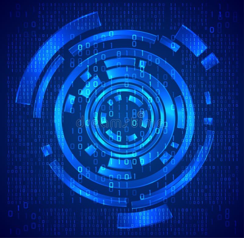 Abstract Tech Illustration. Stock Vector - Illustration of code, line ...