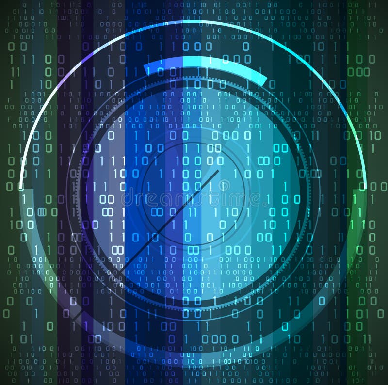 Abstract Tech Illustration. Stock Vector - Illustration of techno ...