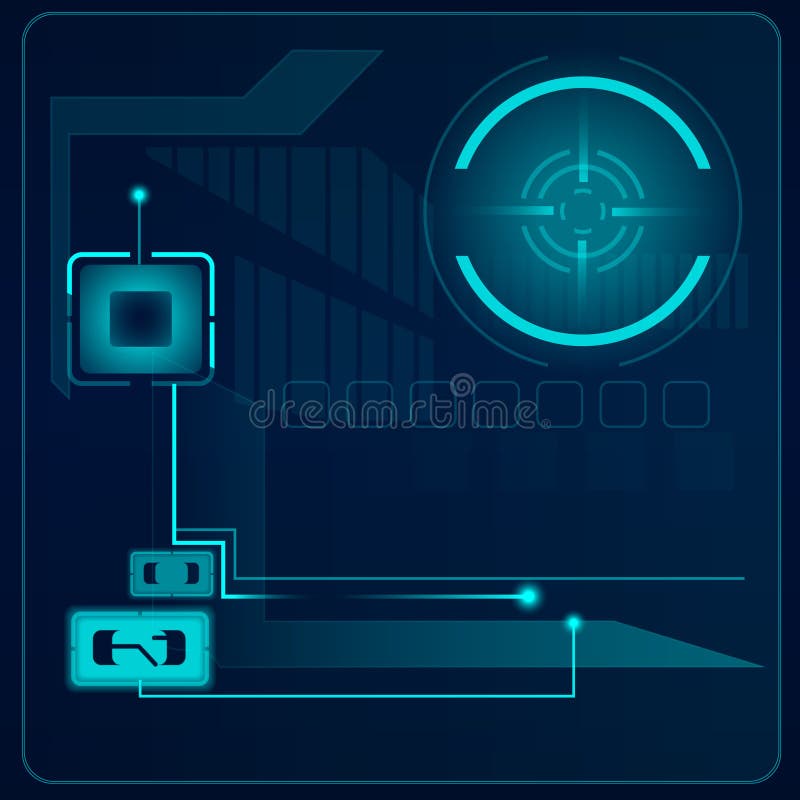 Abstract Tech Illustration. Stock Vector - Illustration of design ...