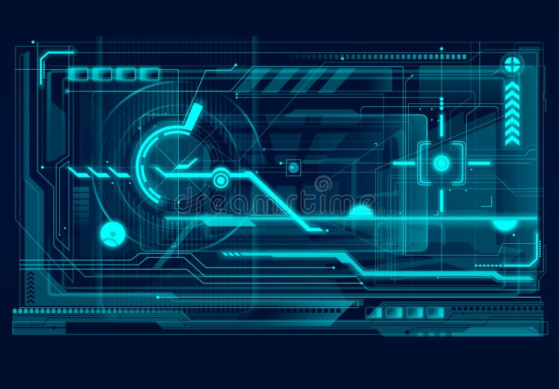 Abstract Tech Illustration. Stock Vector - Illustration of business ...