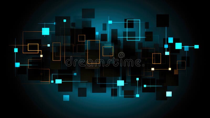 Abstract Tech Lines Background. Futuristic Abstract Shapes Technology ...