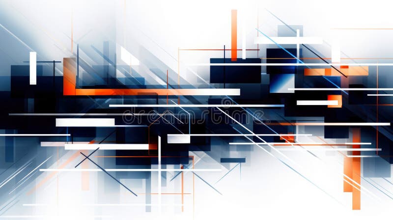 Abstract Tech Lines Background. Futuristic Abstract Shapes Technology ...