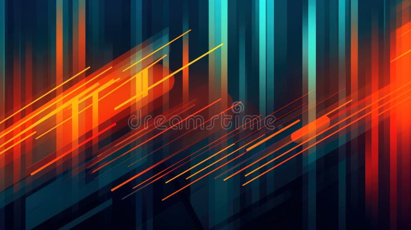 Abstract Tech Lines Background. Futuristic Abstract Shapes Technology ...