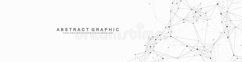 Abstract Tech Network Connection Dots. Digital Technology and Big Data ...