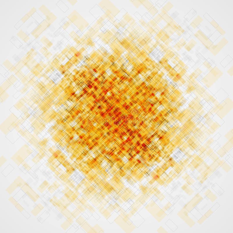 Hi-tech Orange Shapes Abstract Vector Background Stock Vector ...