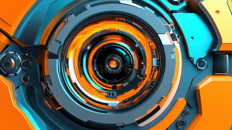 Abstract Tech Orb stock illustration. Illustration of abstract - 367623587