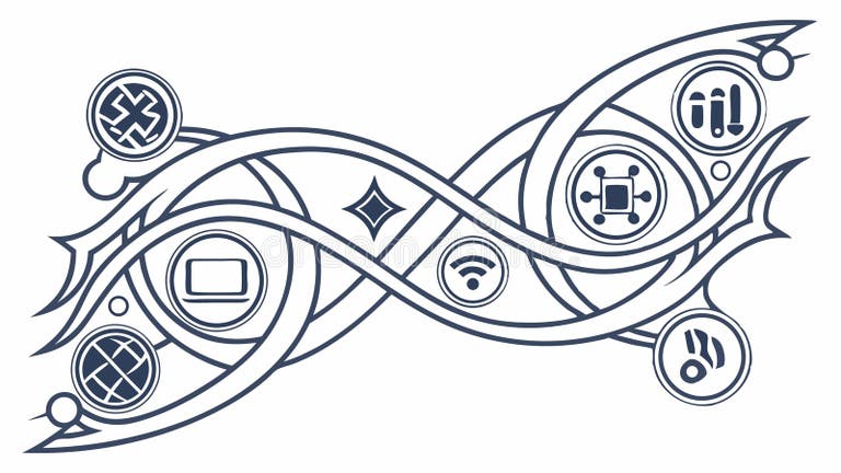 Abstract Tech Pattern, Modern Connectivity and Innovation. Vector ...