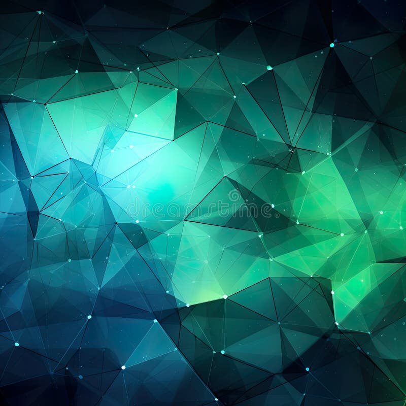Abstract Tech Polygons Background, is a Futuristic Digital Artwork ...
