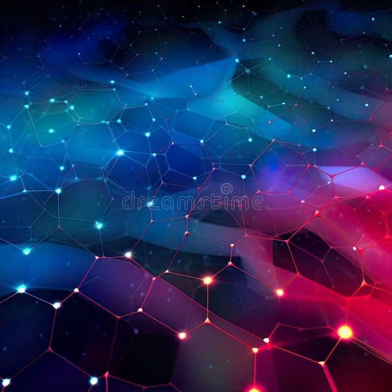 Abstract Tech Polygons Background, is a Futuristic Digital Artwork ...