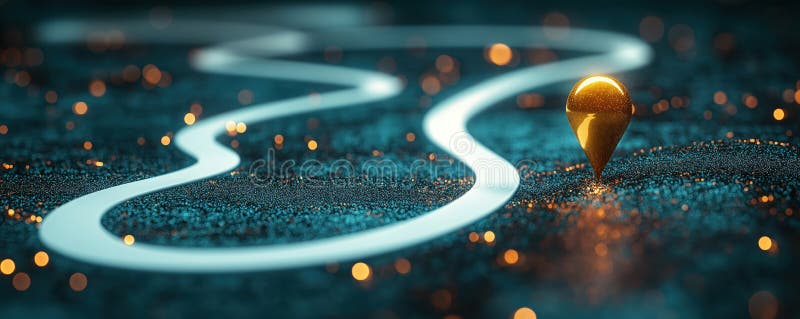 Abstract Tech Roadmap Illustration. Modern Tech Upgrades Visualized As ...