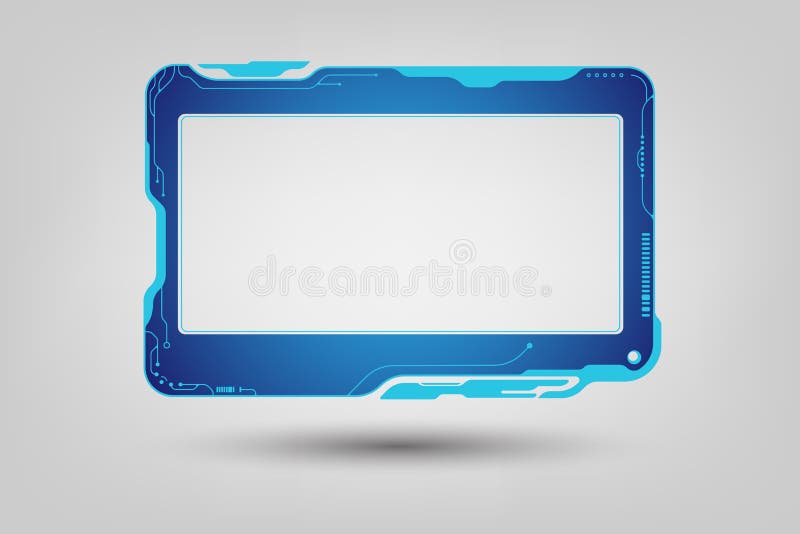 Abstract Tech Sci Fi Hologram Frame Template Design Background Stock ... Abstract Tech Sci Fi Hologram Frame Template Design Background Stock ...