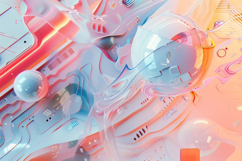 Abstract Tech Sphere Digital Patterns Circuit Background Evoke ...