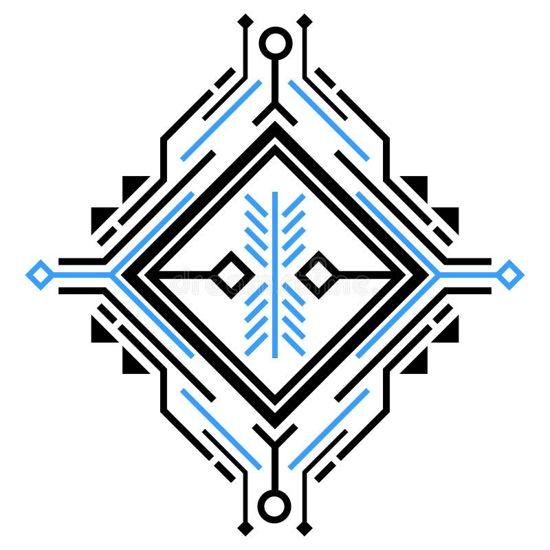 Modern Tech Background With Hexagon Shapes Stock Vector - Illustration ...