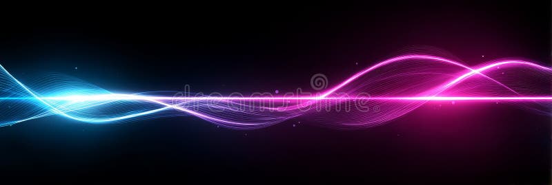 Abstract Tech Waves Gradient Background Symbolizing Innovation ...