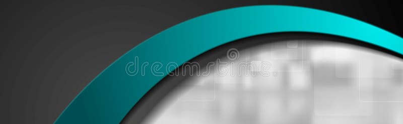 Abstract Tech Wavy Web Header Banner Stock Vector - Illustration of ...