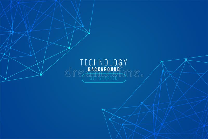 Abstract Tech Wire Mesh Blue Background Stock Vector - Illustration of ...