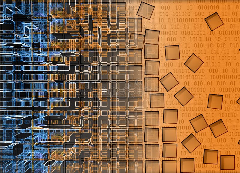 Abstract Technical Background Stock Illustration - Illustration of ...