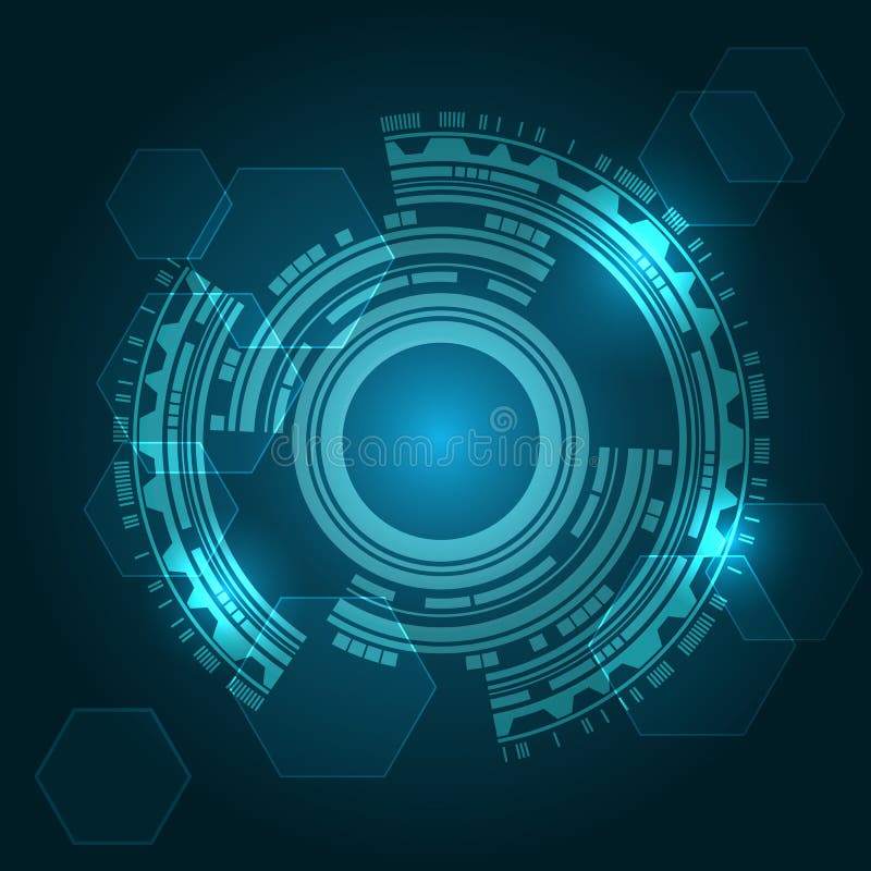 Abstract Technical Background Stock Vector - Illustration of glow ...