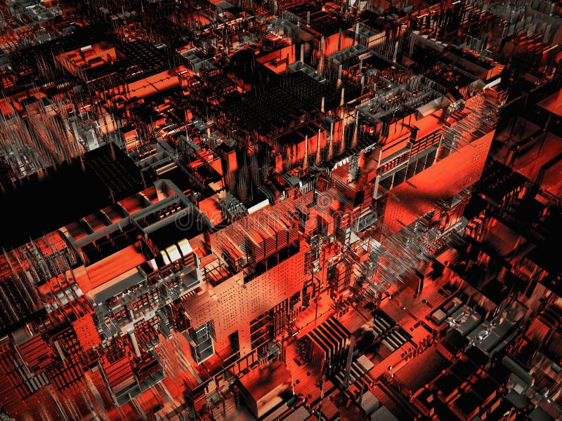 An Abstract Technical Background Stock Illustration - Illustration of ...