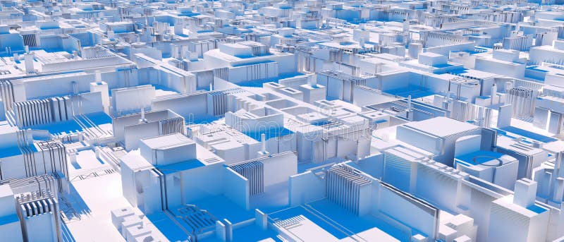 Abstract Technical Background 3d Rendering Stock Illustration ...